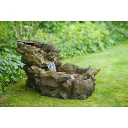 Gartenbrunnen Ubbink, beige, Polyresin, Wasserspiele, "Aspen"