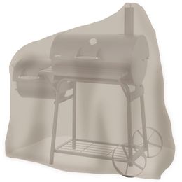 Grill-Schutzhülle Tepro, B:125,7cm H:119,4cm L:73,7cm, braun, Polyester, Planen, für Holzkohlegrill »Smoker Biloxi«, BxLxH: 125,7x73,7x119,4