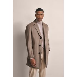 Bugatti Herren Kurzmantel, beige, Gr. 50, unifarben, 60% Wolle, 35% Polyester, 5% sonstige Fasern, M&auml;ntel, mit Reverskragen