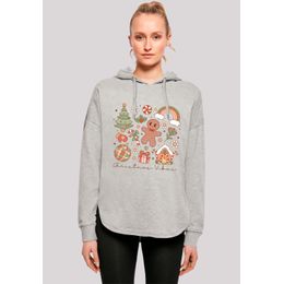 F4NT4STIC Damen Kapuzenpullover "Weihnachten Vibes Cozy Cute Winter", grau, Gr. XS, Obermaterial: 100% Baumwolle, Pullover, Premium Qualit&auml;t,