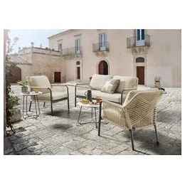 Gartenlounge-Set Destiny "GENUA" Sitzmöbel-Sets beige Aluminium, Olefin-Rope