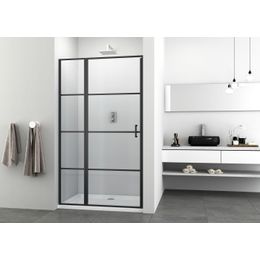 Dusch-Pendelt&uuml;r Sanotechnik, H:195cm, schwarz, Duscht&uuml;ren, "Elite Black", 98-100 cm Breite