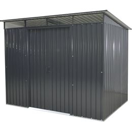 Gerätehaus Tepro, grau, Stahlblech, Garten, Gerätehäuser, "Multi Shed XL Skylight", Metall