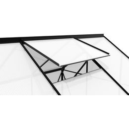 Fenster Vitavia, grau, Aluminium, Fenster, "Geeignet f&uuml;r: Calypso", Gew&auml;chshaus-Fensterrahmen aus Aluminium, ohne Fensterscheibe