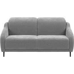 Sit & More 2,5-Sitzer SIT & MORE, B:172cm H:93cm T:104cm, grau, 95% Polyester 5% Polyamid, Sofas, "Blues", wahlweise mit Klapptisch und USB