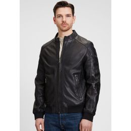 Mauritius Herren Lederjacke "MMGoran", schwarz, Gr. S, unifarben, Obermaterial: 100% Schafsleder. Futter: 100% Baumwolle. &Auml;rmelfutter: 100%