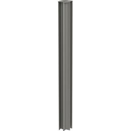 Eckprofil BioHort, B:7,2cm H:91cm L:7,2cm, grau, Aluminium, Profile, für Hochbeet-Rankgitter