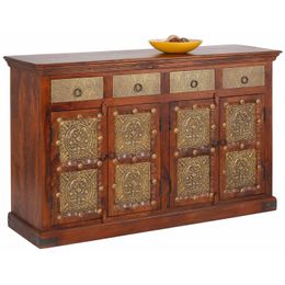Sideboard Home Affaire, B:146cm H:90cm T:45cm, braun, Wohnzimmer, Sideboards, "Marco", Kommode, Breite 146 cm