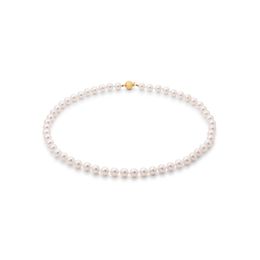 Firetti Damen Perlenkette "Schmuck Geschenk Gold 585 Halsschmuck Halskette Perle", Gelbgold 585 Perlen Seide, L: 40, gold, Gelbgold 585, Perlen,