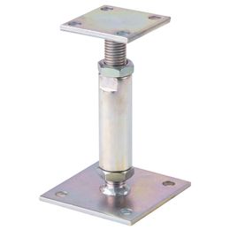Alberts Pfostentr&auml;ger, &Oslash; 11mm, silber, Bodenanker, h&ouml;henverstellbar, H&ouml;he 150-190 mm