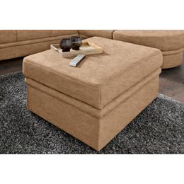 Sit & More Hocker SIT & MORE, B:100cm H:46cm T:65cm, braun, NaturLEDER: Bitte beachten Sie, dass Lederbez&uuml;ge mehr N&auml;hte aufweisen als Stoffbez&uuml;ge.;Struktur (