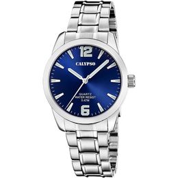 Calypso Watches Herren Quarzuhr "Basic", silber, Armbanduhren, Armbanduhr, Herrenuhr, Edelstahlarmband, analog