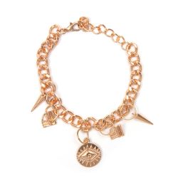 Firetti Damen Armband "Bettelarmband-Optik", 22,5cm, Metall, gold, Metall, Armbänder