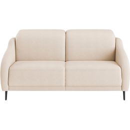 Sit & More 2,5-Sitzer SIT & MORE, B:172cm H:93cm T:104cm, beige, 100% Polyester, Sofas, "Blues", wahlweise mit Klapptisch und USB