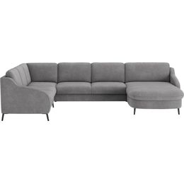 Sit & More Wohnlandschaft SIT & MORE, B:356cm H:90cm T:227cm, grau, 95% Polyester, 5% Polyamid, Sofas, "Soul U-Form", wahlweise mit Bettfunktion und Bettkasten