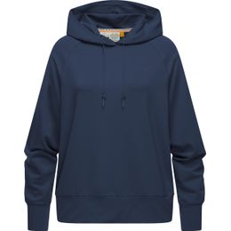 Ragwear Damen Kapuzensweatshirt "Tonna", blau, Gr. XS, Sweatware, Material: 67% Polyester, 28% Viskose, 5% Elasthan, Sweatshirts, Moderner Damen
