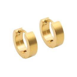 Firetti Damen Paar Ohrstecker "Schmuck Geschenk Ohrschmuck", 13mm, Edelstahl, gold, Edelstahl, Ohrringe, Made in Germany