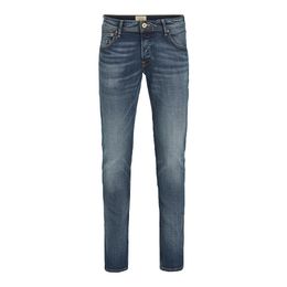 Jack & Jones JACK & JONES Herren Slim-fit-Jeans "JJIGLENN JJCOLE CB 125", blau, Gr. 30, Abriebeffekte, Denim/Jeans, Obermaterial: 98% Baumwolle, 2% Elasthan, Jeans