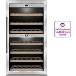 CASO GERMANY CASO Weinkühlschrank "725 WineComfort 660 Smart", B:59,5cm H:103,5cm T:63cm, grau, Weinkühlschränke