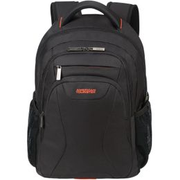 Damen Laptoprucksack "AT WORK, black/orange", American Tourister, orange, Polyester, Rucks&auml;cke, Freizeitrucksack Arbeitsrucksack Laptoprucksack