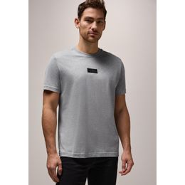 Street One MEN Damen T-Shirt, grau, Gr. L, bedruckt, Web, Material: 100% Baumwolle; Farbe silver grey melange: 90% Baumwolle, 10% Viskose, Shirts,