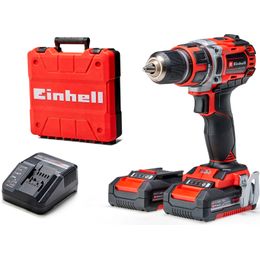 Einhell Akku-Bohrschrauber "TE-CD 18/50 Li BL", B:9mm H:34mm L:34,5mm, rot, Bohrmaschinen, mit 2 Akkus 18V/2,0Ah, Ladegerät und Aufbewahrungskoffer