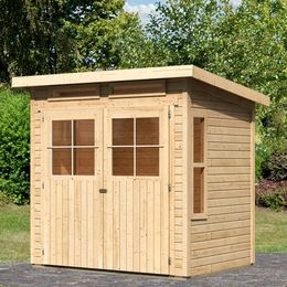Gartenhaus Karibu, beige, Holzwerkstoff, Gartenh&auml;user, "Falkensee 2"