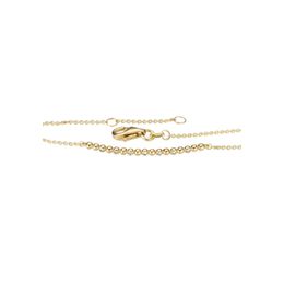 Firetti Damen Armband "Schmuck Geschenk Gold 585 Armschmuck Armkette Ankerkette Goldarmband", 18cm, Diamanten Gelbgold 585, gold, Diamanten, Gelbgold