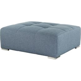 Jockenhöfer Hocker, B:119cm H:47cm T:100cm, blau, JOCKENHÖFER GRUPPE, Korpus/Basismaterial: 97% Polyester, 3% Baumwolle. Sitzfläche: 97% Polyester, 3% Baumwolle,