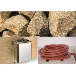Weka Saunaofen "Technikpaket SH Serie 533, 9,0kW OS", B:29cm H:10cm T:38cm, silber, Sauna&ouml;fen, 9,0 KW Ofen mit Anschlusskabel und Steuerger&auml;t