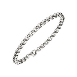Jobo Damen Silberarmband, 19cm, Silber 925 (Sterlingsilber), silber, Silber 925 (Sterlingsilber), Armb&auml;nder, Erbsarmband 925 Silber 19 cm