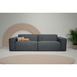 3-Sitzer OTTO HOME, B:248cm H:70cm T:96cm, grau, 100% Polyester, Sofas, "Clayton", in einem trendigen Cord-Bezug, verschiedene Kombinationen verfügbar