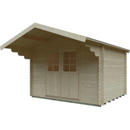 Gartenhaus Kiehn-Holz, beige, Holzwerkstoff, Gartenh&auml;user, "Fr&ouml;schberg", aus naturbelassenem Fichtenholz