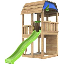 Jungle Gym Kinder Spielturm "Jungle Barn", bunt, Holzwerkstoff, B:423cm H:320cm T:497cm, Spieltürme, BxTxH: 423x497x320 cm