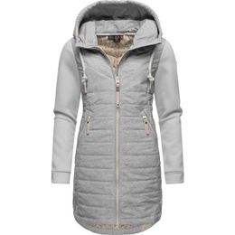 Ragwear Damen Steppmantel "Lucinda Long", beige, Gr. S, Obermaterial: 100% Polyester; Obermaterial &Auml;rmel: 100% Baumwolle; Futter: 100% Polyester;