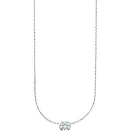 HECHTER PARIS Damen Kette mit Anhänger "Schmuck Geschenk Silber 925 Halsschmuck Halskette mit Anhänger", Silber 925 (Sterlingsilber), L: 45 B: 0,6mm,