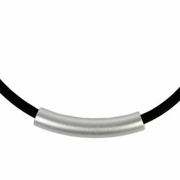 DeMarie Damen Collierkettchen "eloxierte Aluminium Collierkette", 45,0cm, Metall, L: 45 B: 8mm, silber, Metall, B:8mm, Halsketten