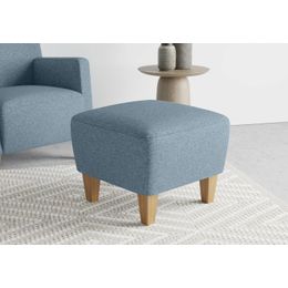 Sit & More Polsterhocker SIT & MORE, B:56cm H:46cm, blau, Hocker, "Bosse"