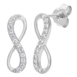 Vivance Damen Paar Ohrstecker "Infinity", Silber 925 (Sterlingsilber), silber, Silber 925 (Sterlingsilber), Ohrringe