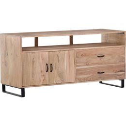 Sideboard GUTMANN FACTORY, B:140cm H:68cm T:52cm, beige, Massivholz, Wohnzimmer, Sideboards, "Georgia", Kommode aus massivem Akazienholz, Breite 140