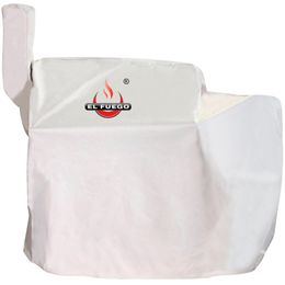 Grill-Schutzhülle El Fuego, B:124cm H:133cm L:68cm, beige, Polyester, Planen, Passend für Holzkohlegrill/Smoker Edmonton