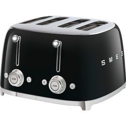 Smeg Toaster "TSF03BLEU", B:33cm H:20cm T:30cm, schwarz, Toaster