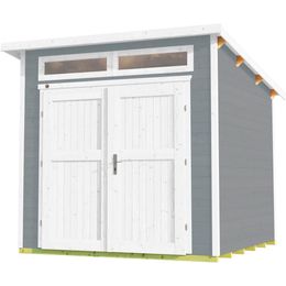 Gartenhaus Weka, grau, Holzwerkstoff, Gartenh&auml;user, "264 Gr. 2, 21 mm, grau"