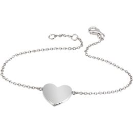 Firetti Damen Armband "Schmuck Geschenk Silber 925 Armschmuck Armkette Herz", 18cm, Silber 925 (Sterlingsilber), silber, Silber 925 (Sterlingsilber),