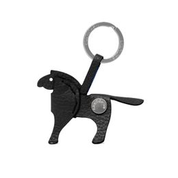 Gretchen Damen Schl&uuml;sselanh&auml;nger "Pony Keyring", schwarz, Schl&uuml;sselanh&auml;nger, aus italienischem Kalbsleder