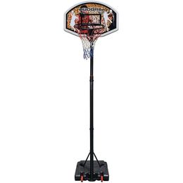 Hudora Kinder Basketballständer "Hudora Chicago 260", schwarz, H:305cm, Ballsportkörbe, mobil, höhenverstellbar bis 260 cm