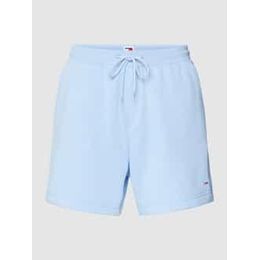 Tommy Jeans Regular Fit Sweatshorts mit Logo-Stitching Modell 'BEACH'