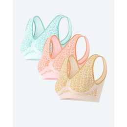 Lavelle Seamless Bra "Leopard", 3er Pack