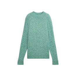 Tom Tailor Denim Damen Strickpullover in Melange Optik, grün, Melange Optik, Gr. XXL