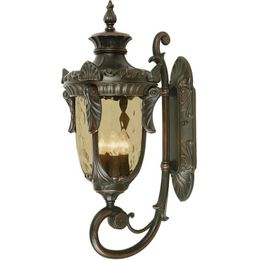 Philadelphia - 3 Light Outdoor Große Wandlaterne Light Old Bronze IP44, E14 - Elstead